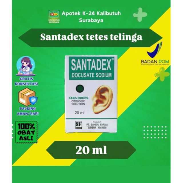 Jual Santadex Ear Drop 20ml (per Botol) | Shopee Indonesia