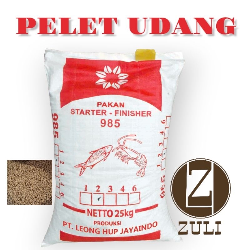 Jual 1kg Pelet Udang Pakan Udang 985 Starter Finisher Udang Bandeng 985 ...
