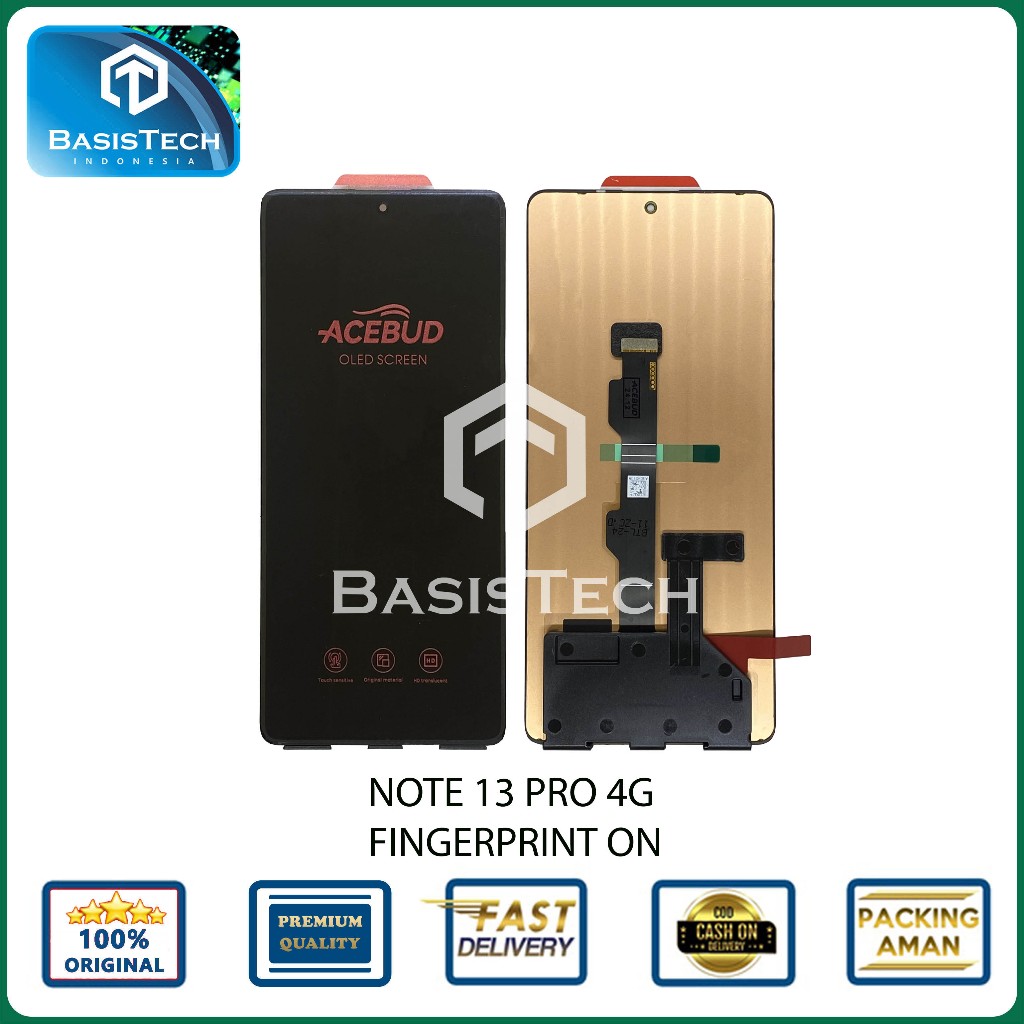 Jual LCD XIAOMI REDMI NOTE 13 PRO 4G OLED - BISA FINGERPRINT - ACEBUD ...