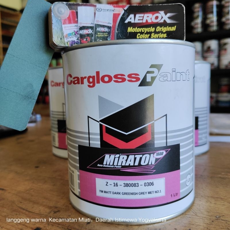 Jual Cat Cargloss Miraton 8083 Matt Dark Greenish Grey no.1 / Hijau ...