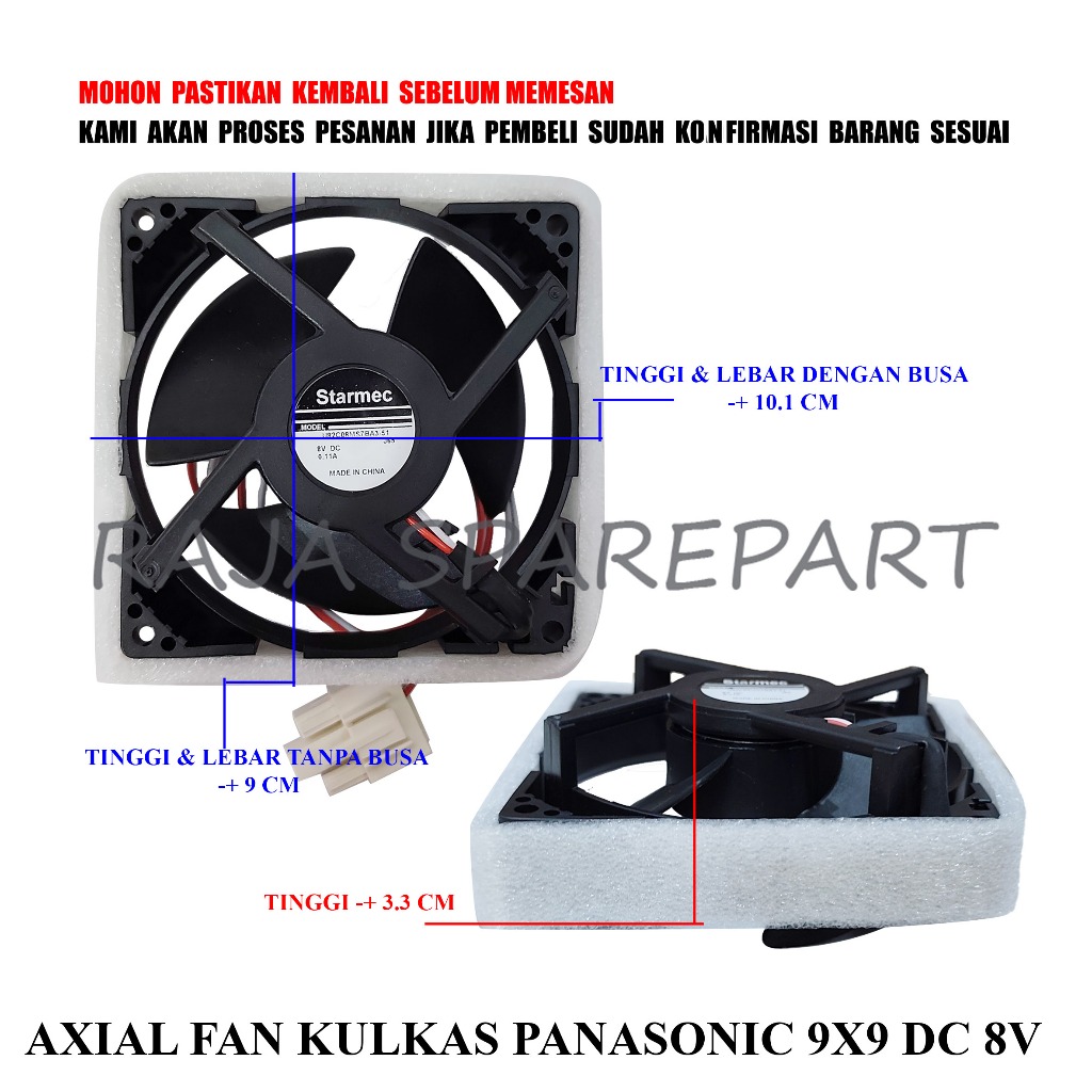 Jual AFP Kipas Angin Pendingin / Cooler Fan / AXIAL FAN KULKAS ...