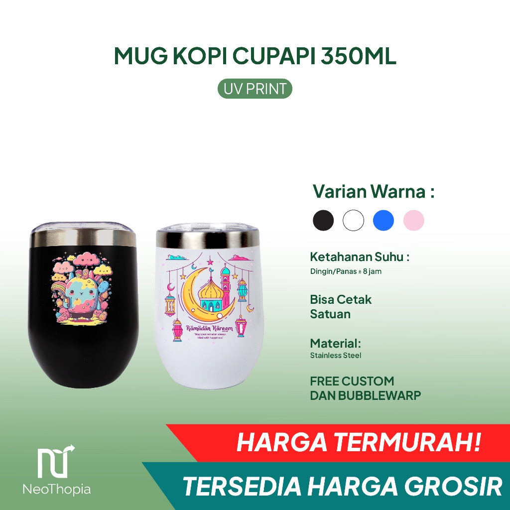 Jual Custom MUG EGG Shaped Tumbler Cupapi Cetak Uv Print Nama Logo ...