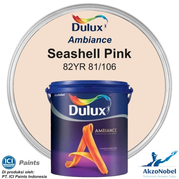 Jual CAT DULUX AMBIANCE 2.5 LT - SEASHELL PINK 82YR 81/106 | Shopee ...