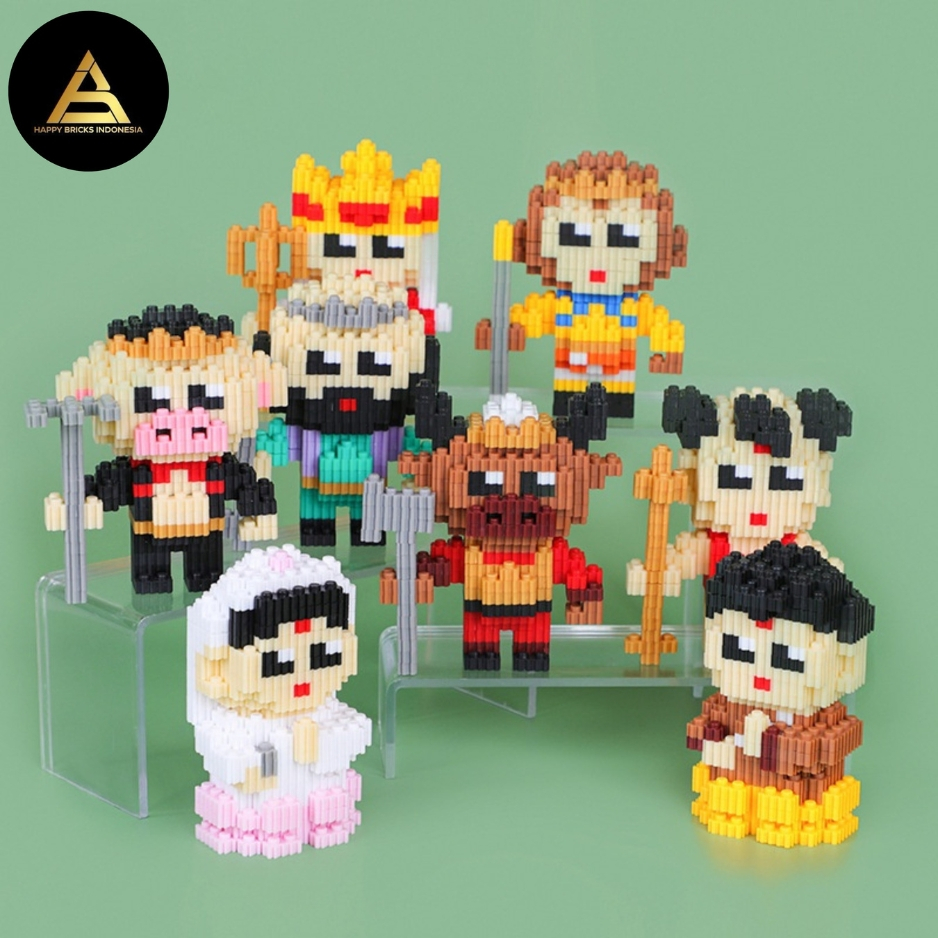 Jual HAPPY BRICKS Nano Blocks Kartun Kera Sakti Mainan Balok Susun ...