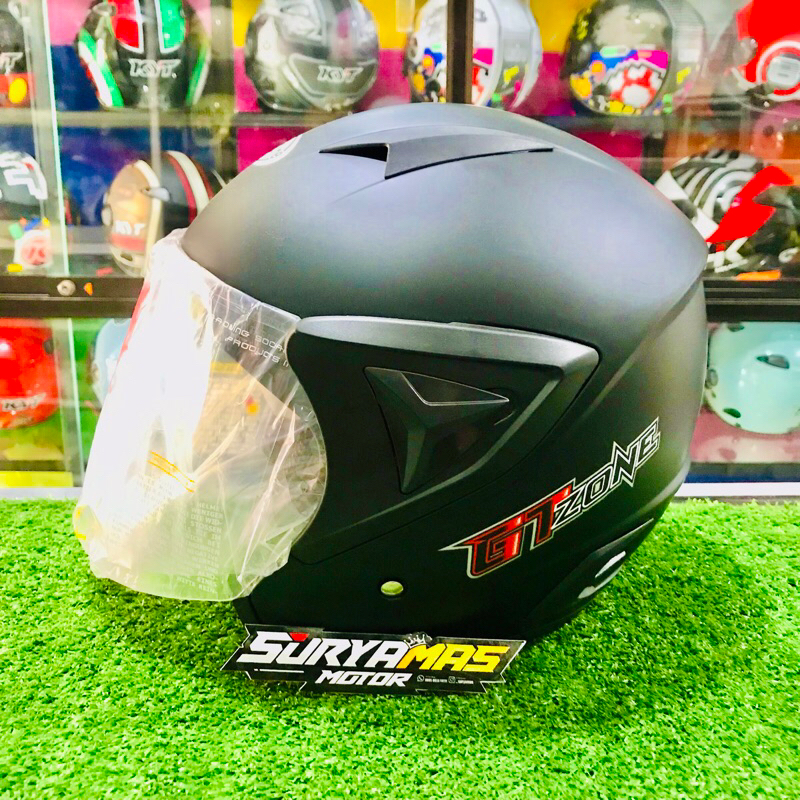 Jual HELM STANDAR SNI DEWASA SOLID KACA BENING | Shopee Indonesia