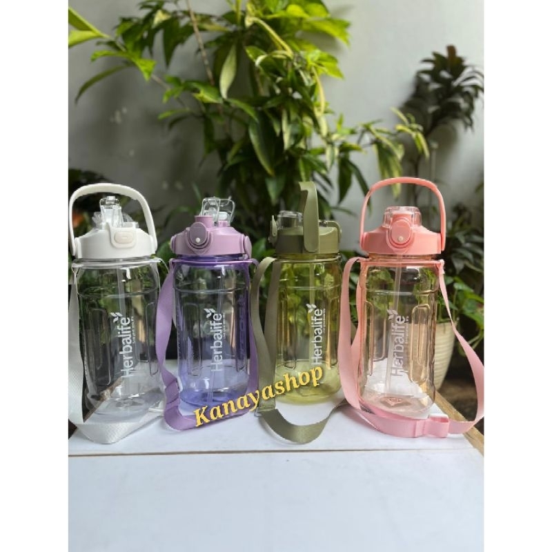 Jual Botol dua cara minum 1600 ml ada tali panjang dan sedotan Biotol minum arnest ligo baru ...