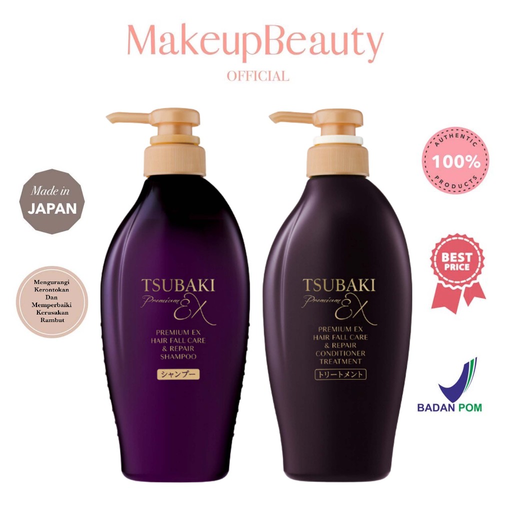 Jual TSUBAKI Premium EX Hair Fall Care & Repair Shampoo | Conditioner 450ml | Shopee Indonesia