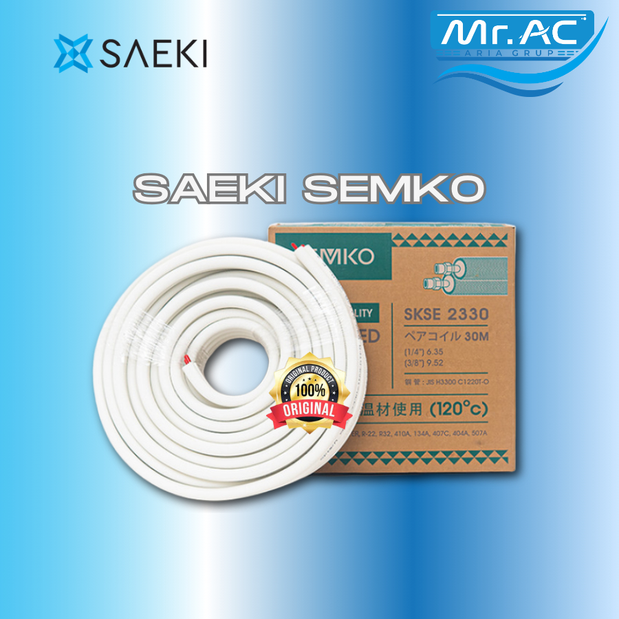 Jual PIPA AC SEMKO TEBAL 0.5mm 1/2PK -1PK 1/4 x 3/8 JEPANG METERAN ...