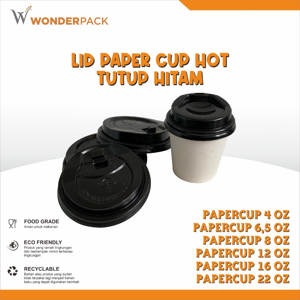 Jual LID PAPER CUP HOT / TUTUP GELAS KERTAS PANAS (TANPA GELAS) | Shopee Indonesia