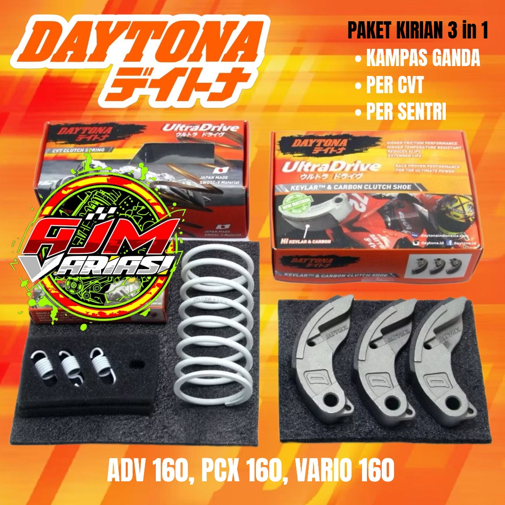 Jual Per CVT + Per Sentri + Kampas Ganda Daytona Vario 150, Vario 160 ...