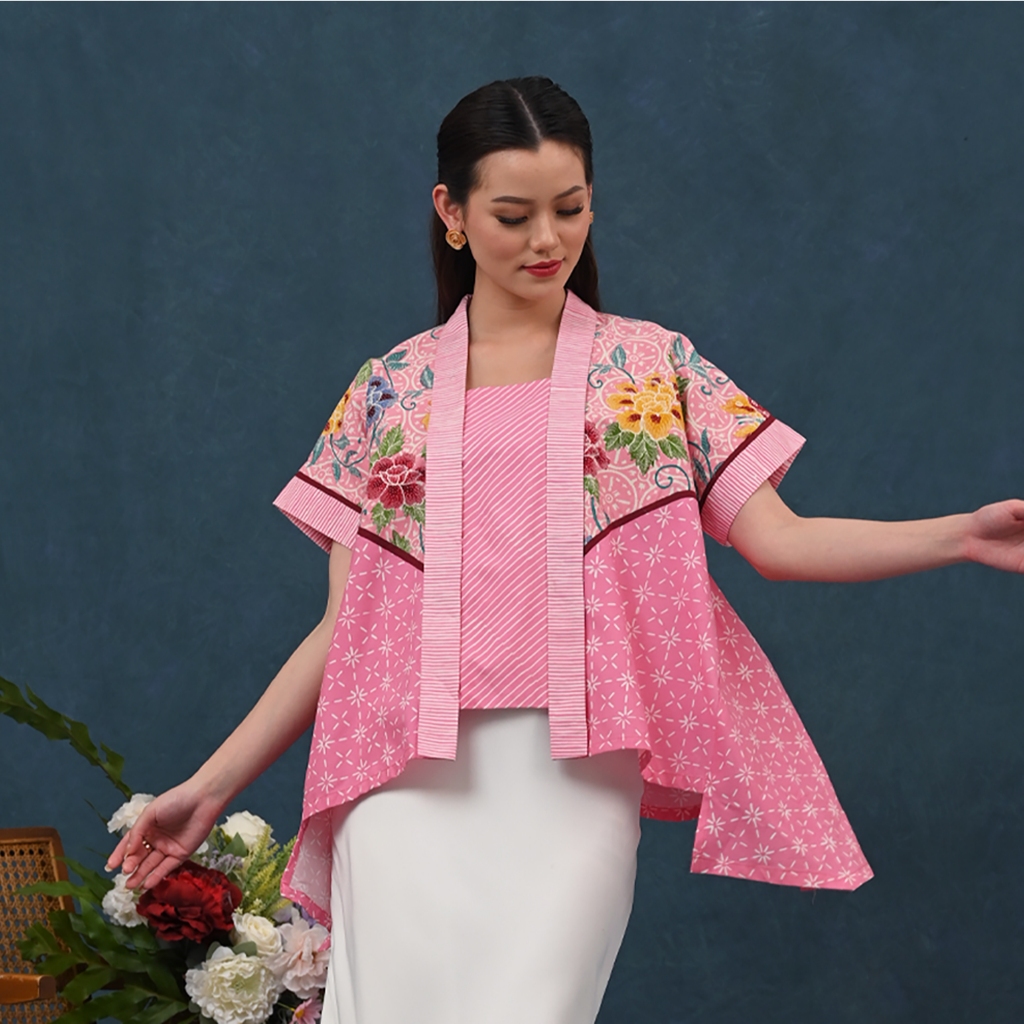 Jual NONA RARA - Mampang Encim T3810, Baju kerja blouse kebaya batik ...