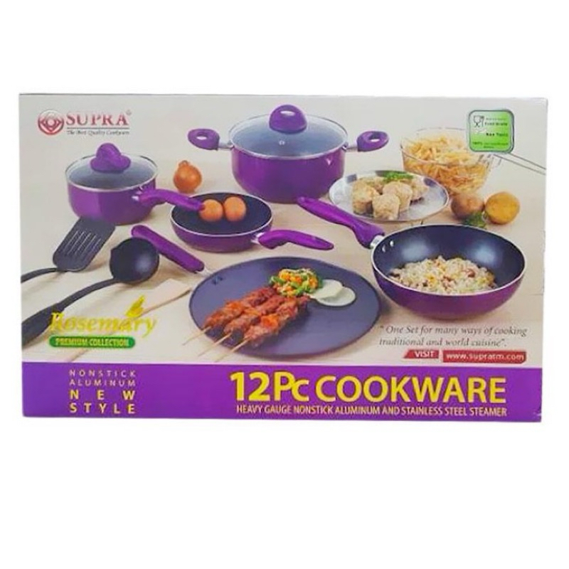 Jual Supra Rosemary Cookware set Panci 12Pcs Premium collection 12 Pcs ...