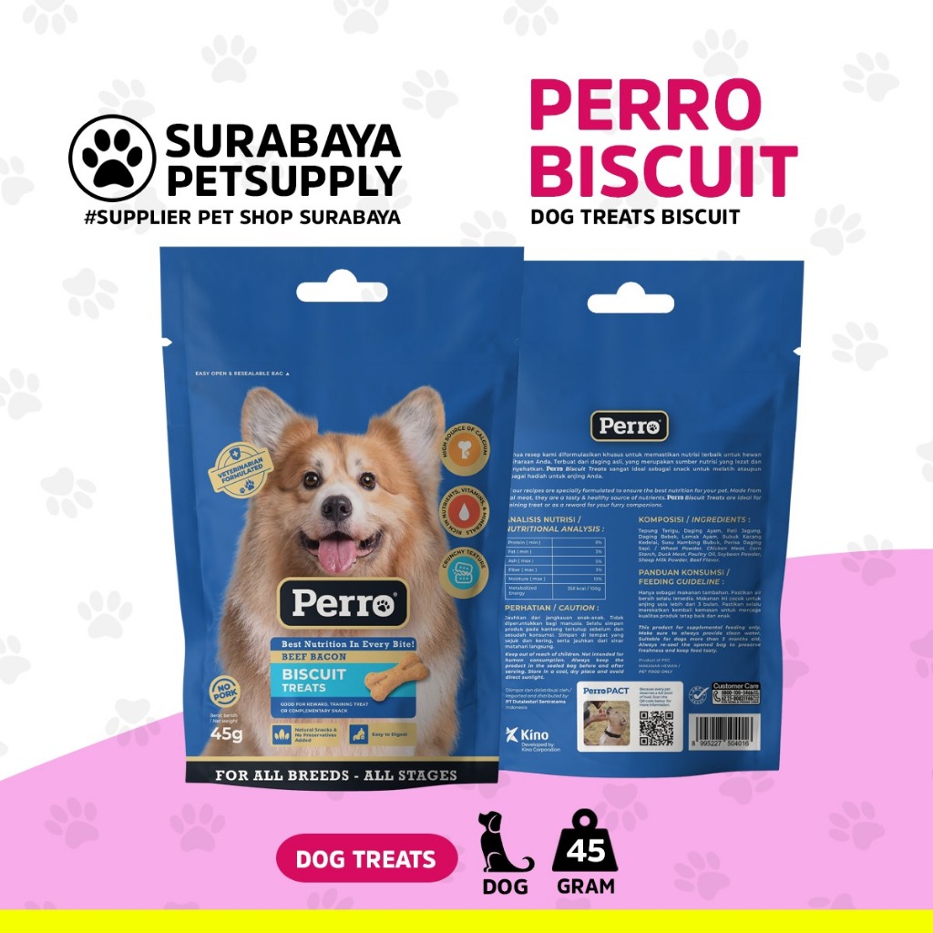 Jual Perro dog snack 45gram - Perro dog treats 45gr - snack perro beef ...