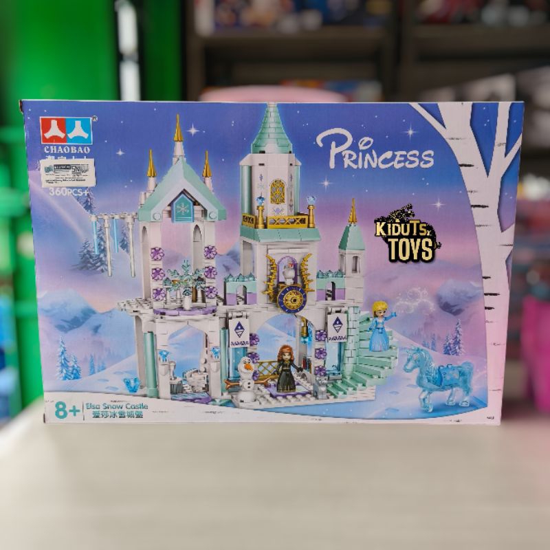 Jual KIDUTS Mainan Balok Bricks Kastil Kereta Salju Princess Salju ...
