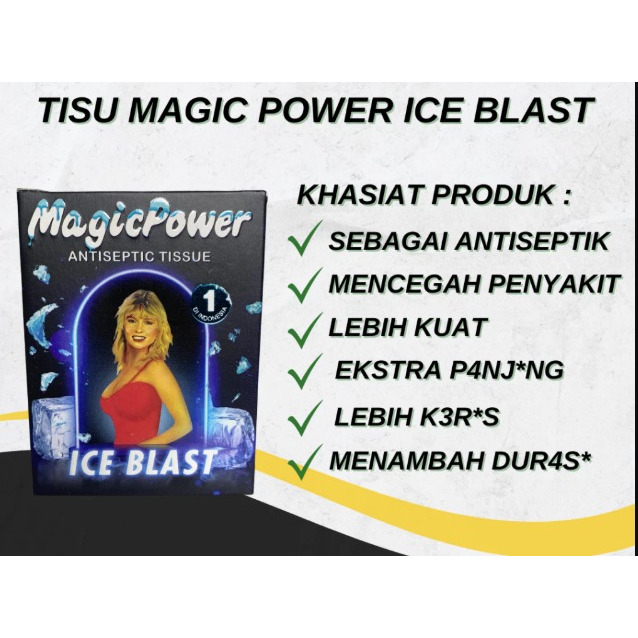 Jual Tisu Magic Power Ice Blast 6s Tisu Antiseptik Tahan Lama tisu ...