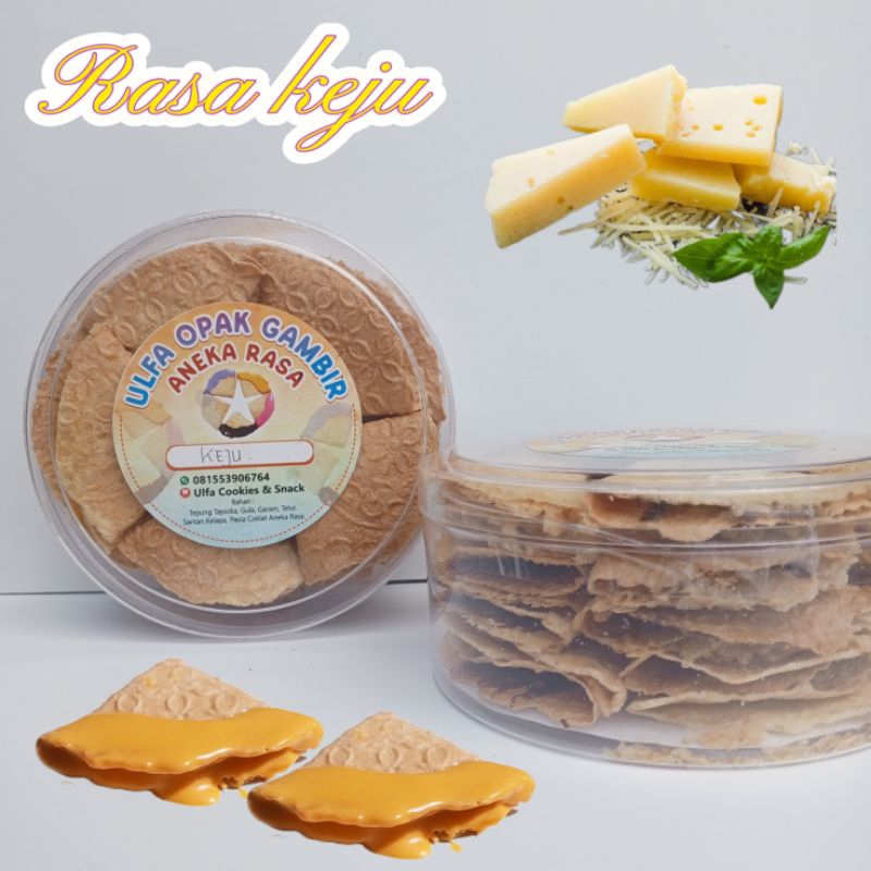 Jual Ulfa Opak Gambir Aneka Rasa | Opak Gambir Rasa Keju | Kue Kipas ...