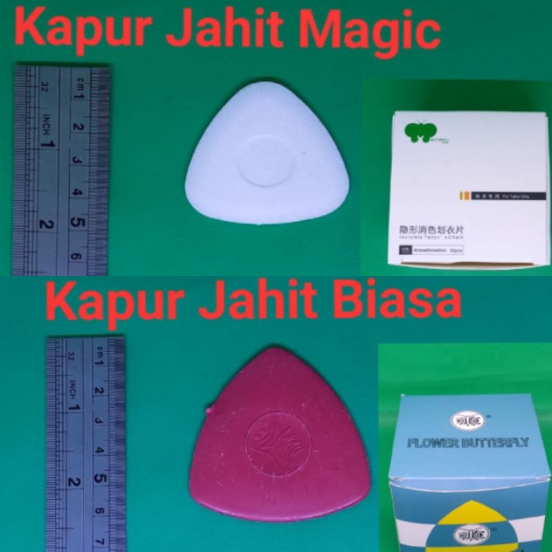 Jual 1 Kotak Kapur Jahit Magic/Kapur Jahit Flower Butterfly | Shopee ...
