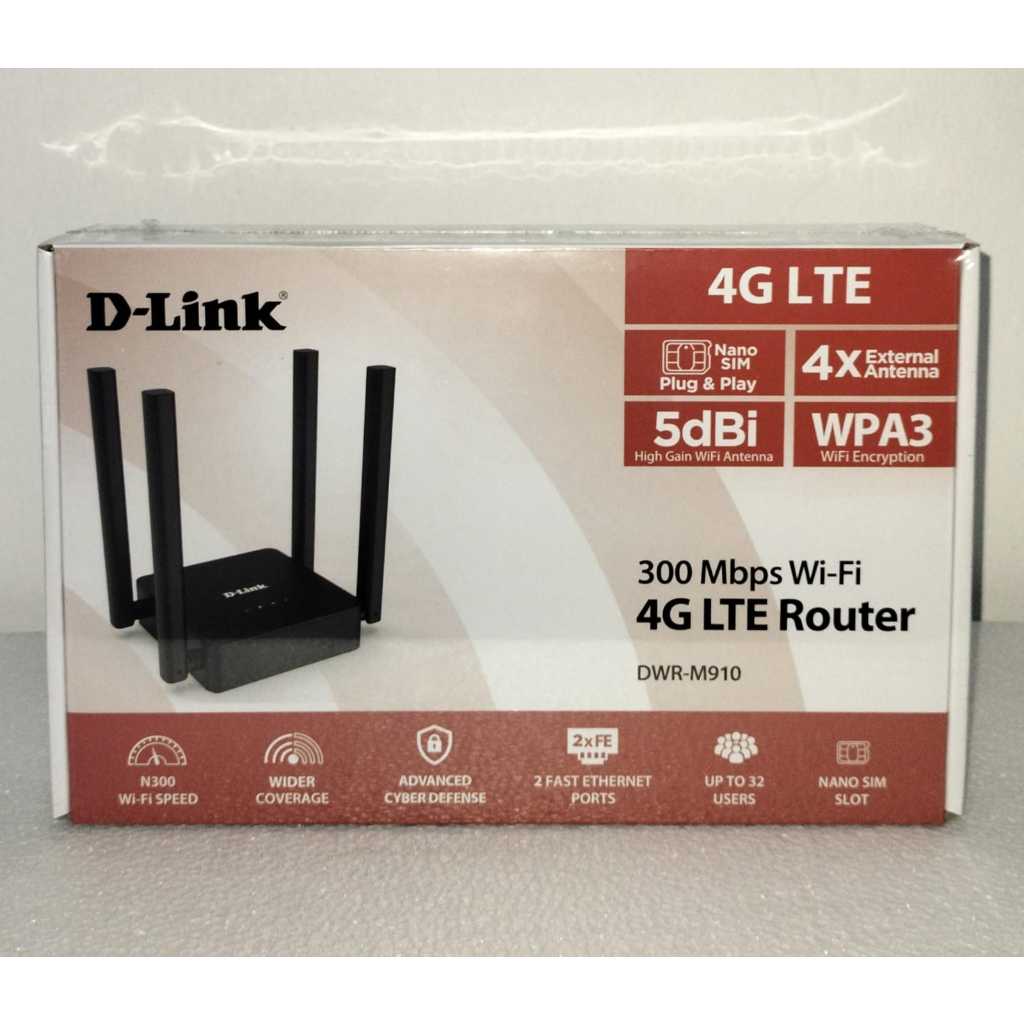 Jual Dlink DWR-M910 N300 4G LTE Mobile Wireless Router (bonus kartu ...