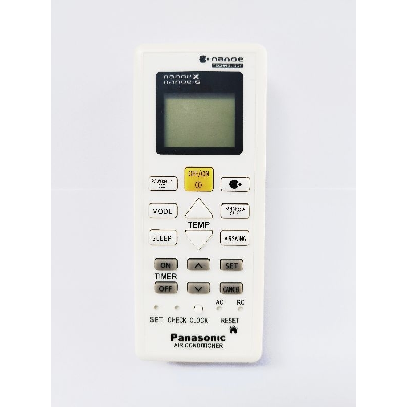 Jual REMOT REMOTE AC PANASONIC INVERTER WITH NANOE-G NANOEX | Shopee Indonesia