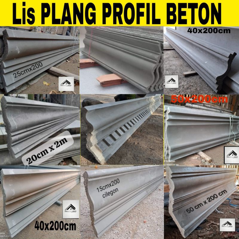 Jual Lis PLANG BETON, LIS PROFIL BETON,LIS BETON MINIMALIS,ROSTER BETON ...