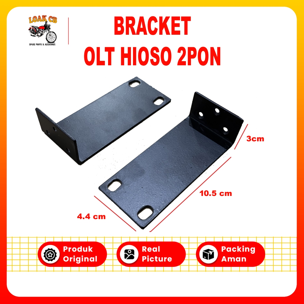 Jual Bracket OLT HIOSO Breket Dudukan Pangkon Optical Line Terminal ...