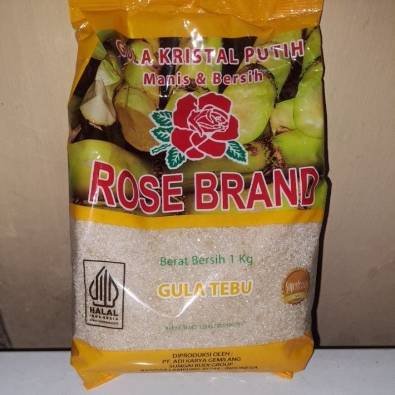 Jual Real Gula manis ROSE BRAND kuning/hijau 1kg | Shopee Indonesia
