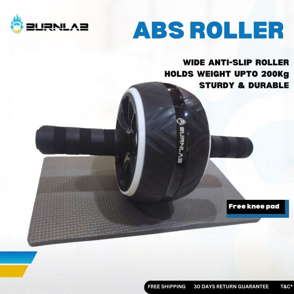 Jual BURNLAB AB Roller Wheel untuk Latihan Otot Perut | Shopee Indonesia
