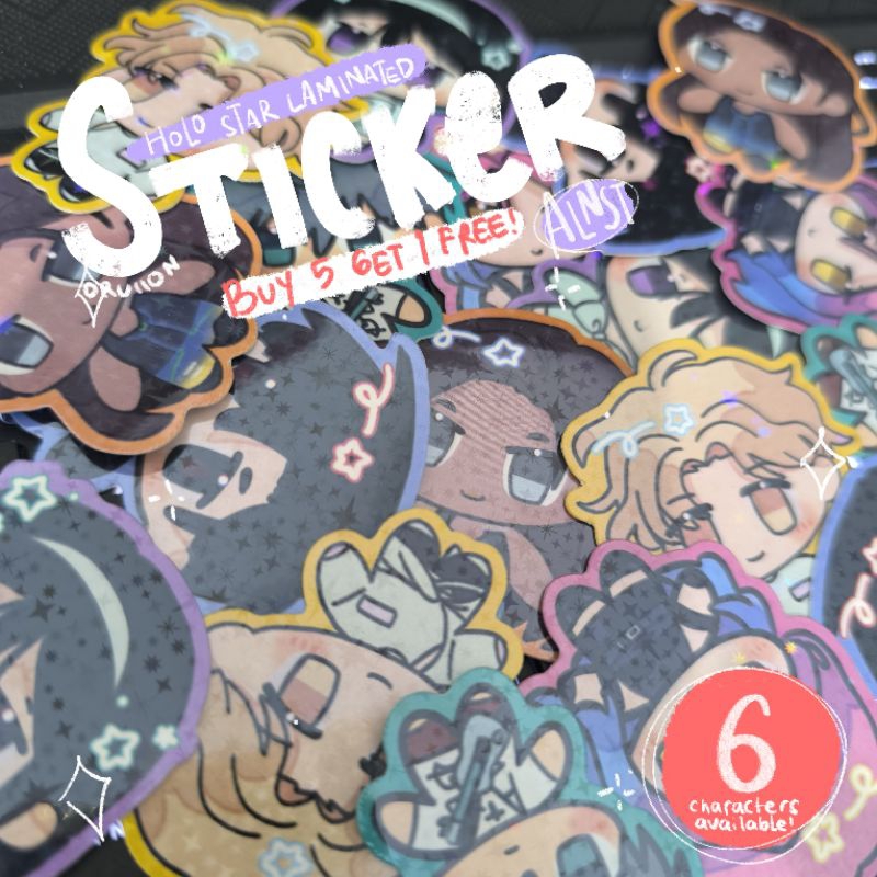 Jual [ALNST] Alien Stage Holo Star Sticker | Ivan Till Mizi Sua Luka ...