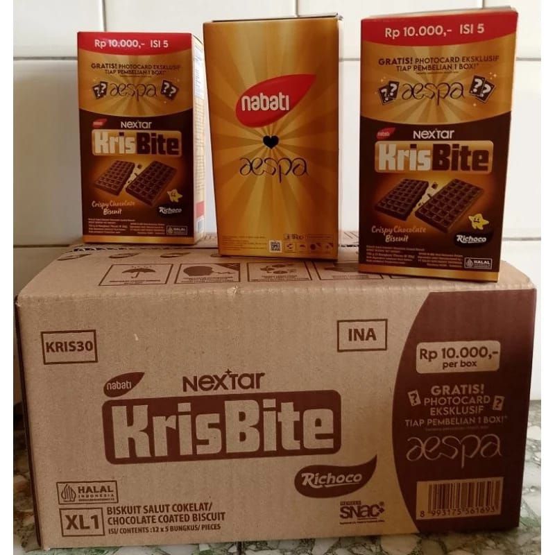 Jual NABATI KRISBITE AESPA |1 Karton isi 12 Box|NABATI GROUP | Shopee ...