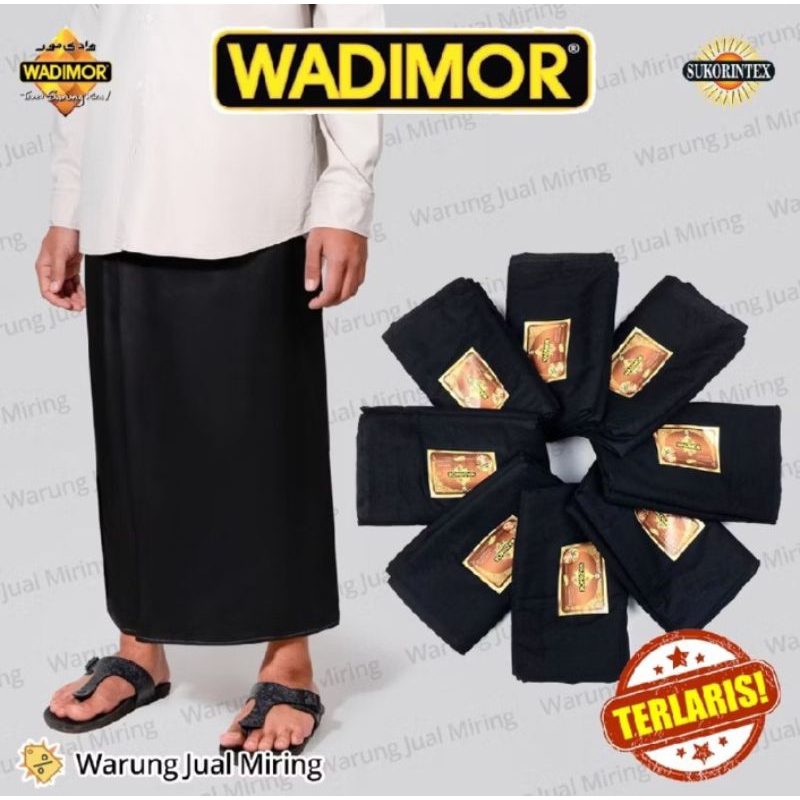 Jual sarung WADIMOR hitam polos Tumpal Hitam Polos NTPL | Shopee Indonesia