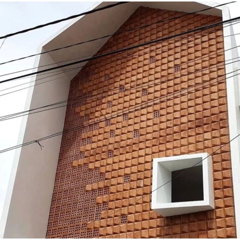 Jual Roster Beton Minimalis Merah Bata/Roster Minimalis Terracotta ...