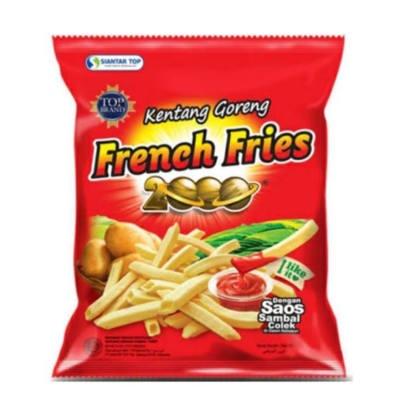 Jual Snack French Fries 2000 Prm/Premium/ Chiki French Fries 130g French Fries Kentang Goreng ...