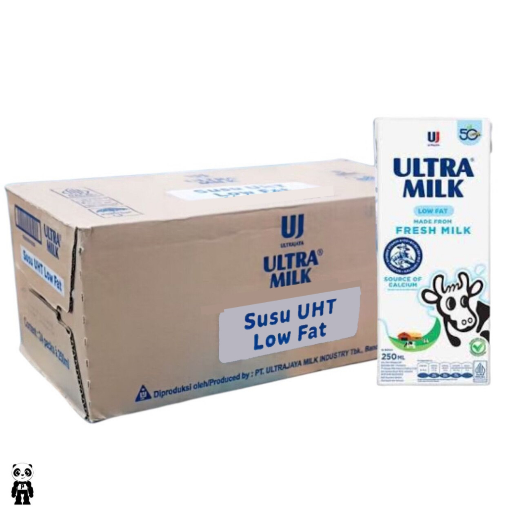 Jual Susu Ultra Milk Low Fat Karton isi 24 pcs X 250ml Susu UHT Rendah Lemak | Shopee Indonesia