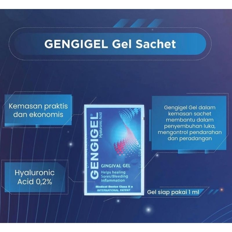 Jual Gengigel Gel Gingival Kemasan Sachet 1ml Harga per sachet | Shopee ...