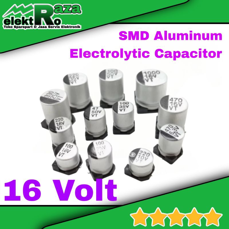 Jual 16Volt Elko Elco SMD 470uf 16V Kapasitor SMD Capasitor | Shopee ...