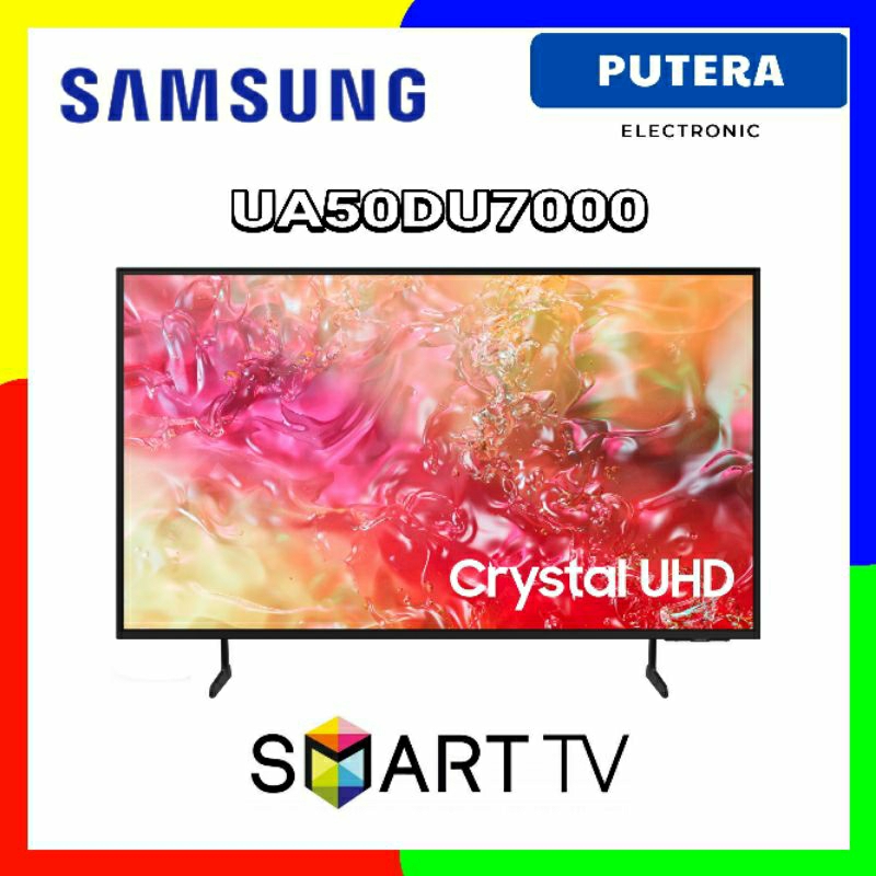 Jual SAMSUNG SMART TV 50 inch 4K UHD UA50DU7000 series 2024 50DU7000 / DU7000 | Shopee Indonesia