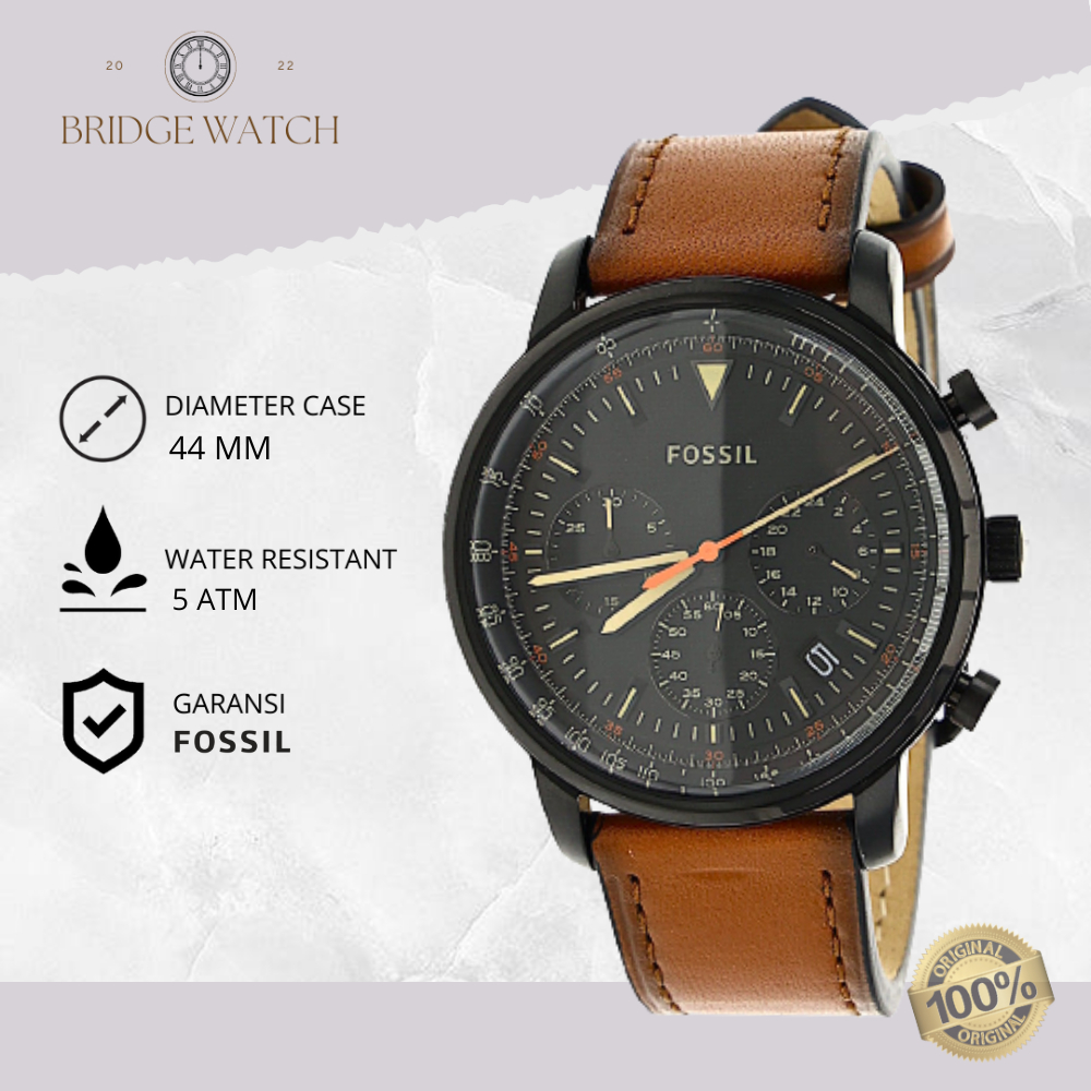 Jual Jam Tangan Pria Fossil Goodwin Chronograph Analog Leather Strap ...