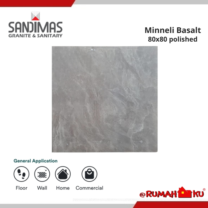Jual SANDIMAS LANTAI GRANIT MINELLI BASALT 80X80 1dus isi 3pcs =1,92m2 ...