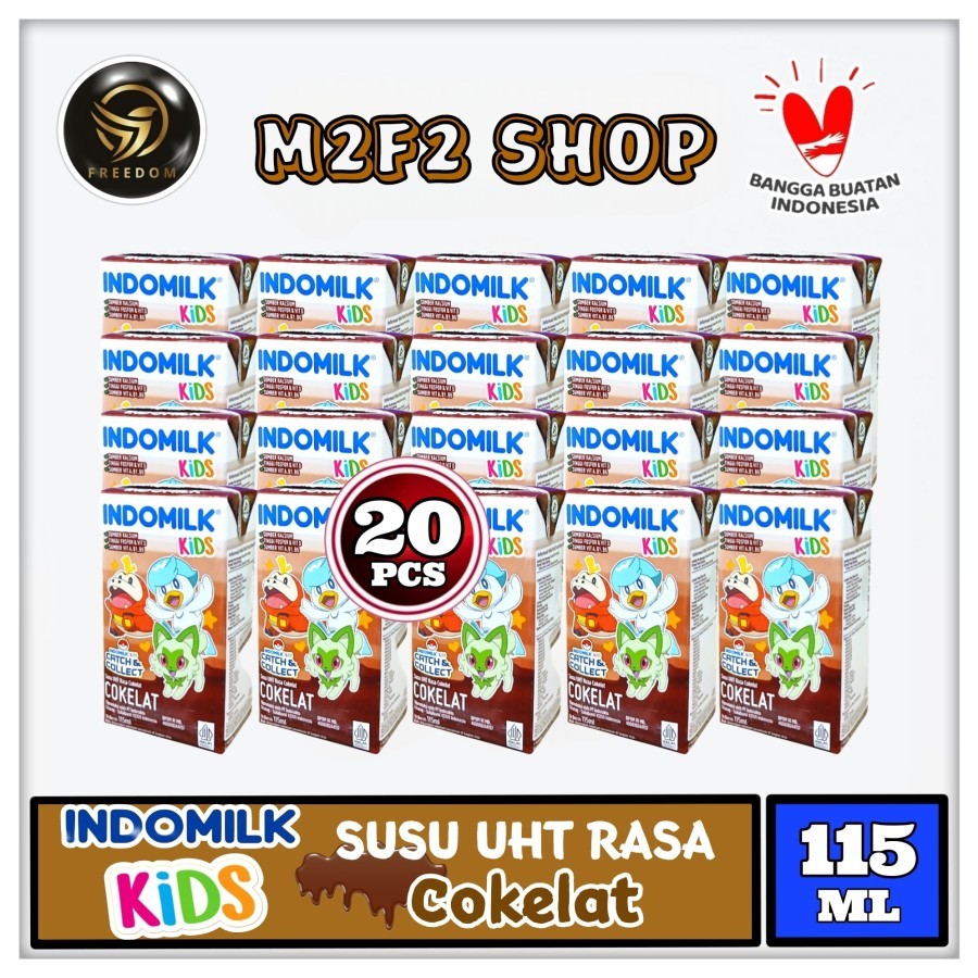 Jual Susu Indomilk Kids Kotak UHT Rasa Cokelat | Chocolate - 115 ml (Kemasan 20 Pcs) | Shopee ...