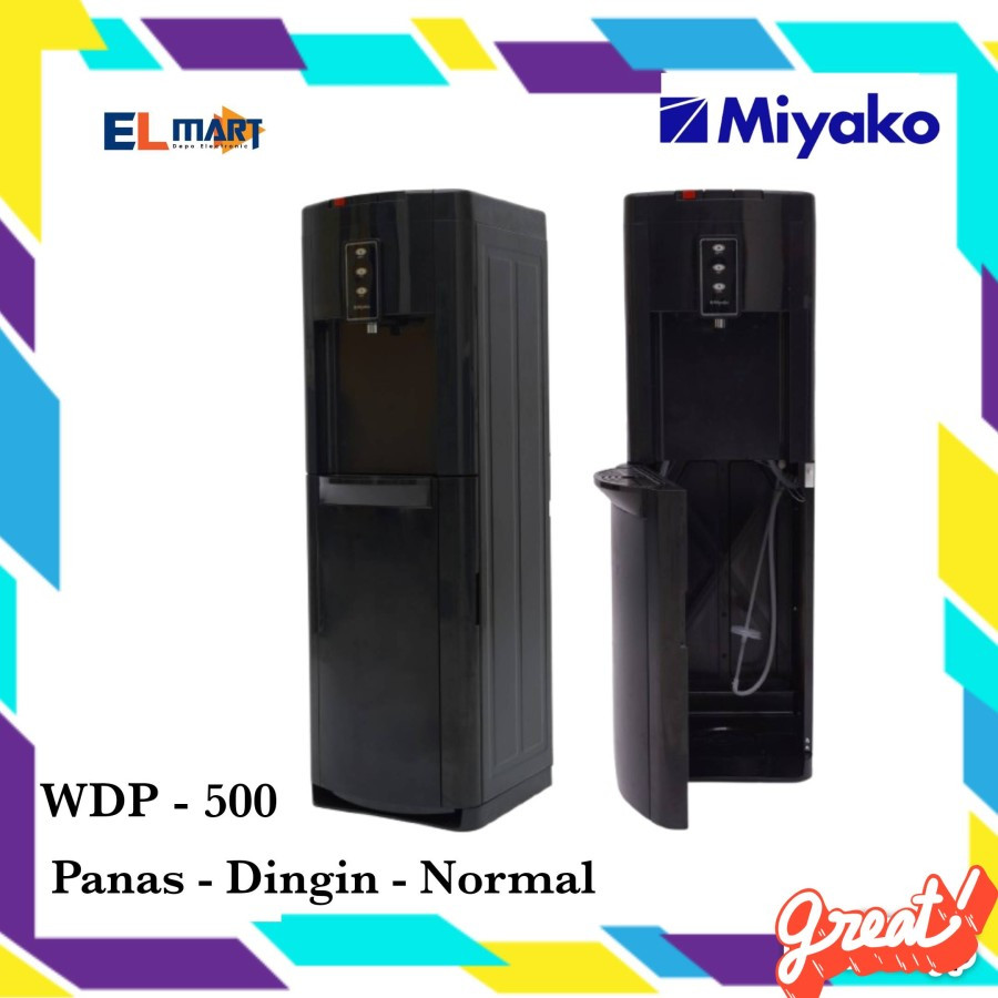 Jual Miyako Dispenser Tinggi Galon Bawah Panas Dingin Normal WDP 500 WDP500 Cadangan Tangki ...