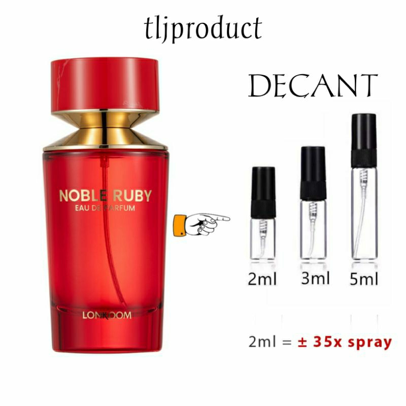 Jual Decant Lonkoom Parfum Noble Ruby - Parfum Pria Wanita Tahan Lama ...