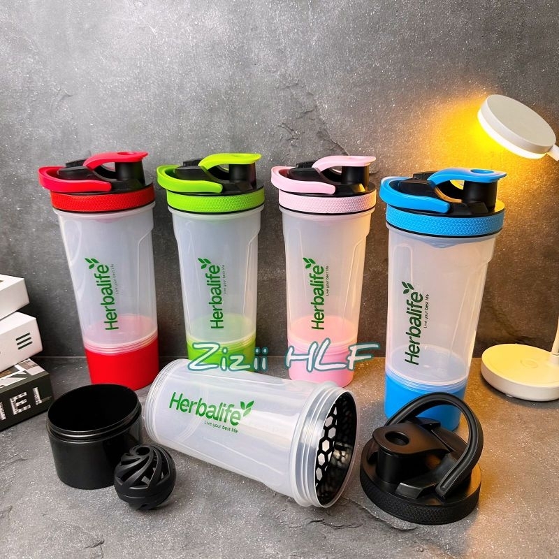 Jual Smart shaker hblf 700 ml dengan tempat bubuk shake | Shopee Indonesia