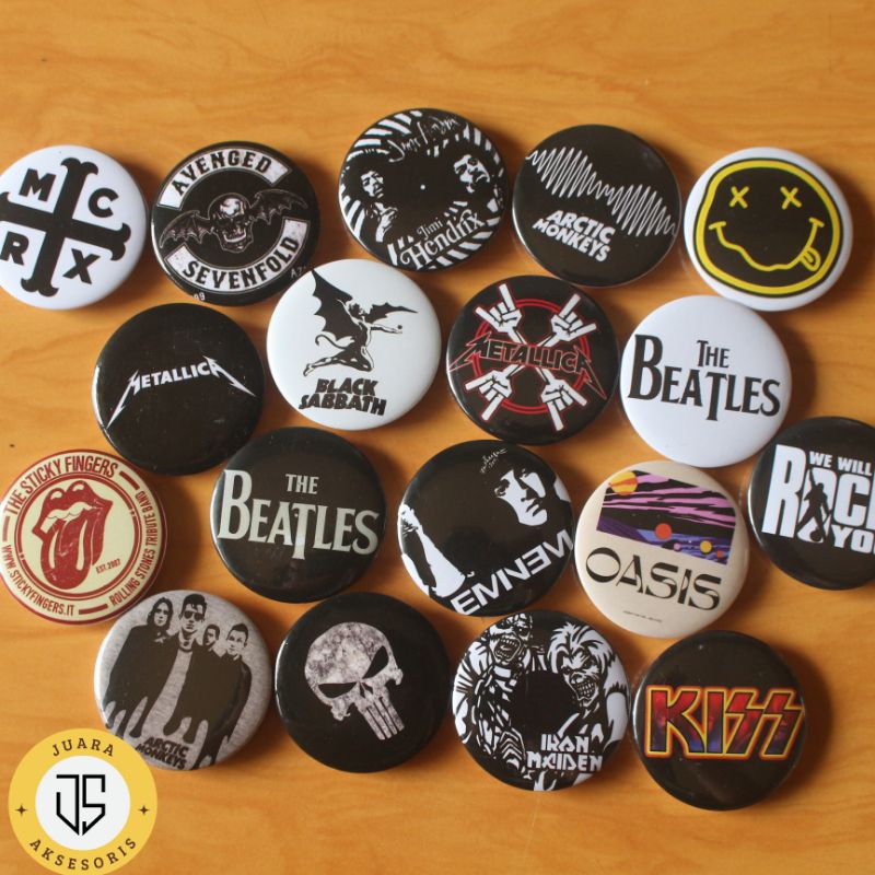 Jual Juara - Pin Band Bros Keren Pin Bros Button Peniti Bulat Diameter ...
