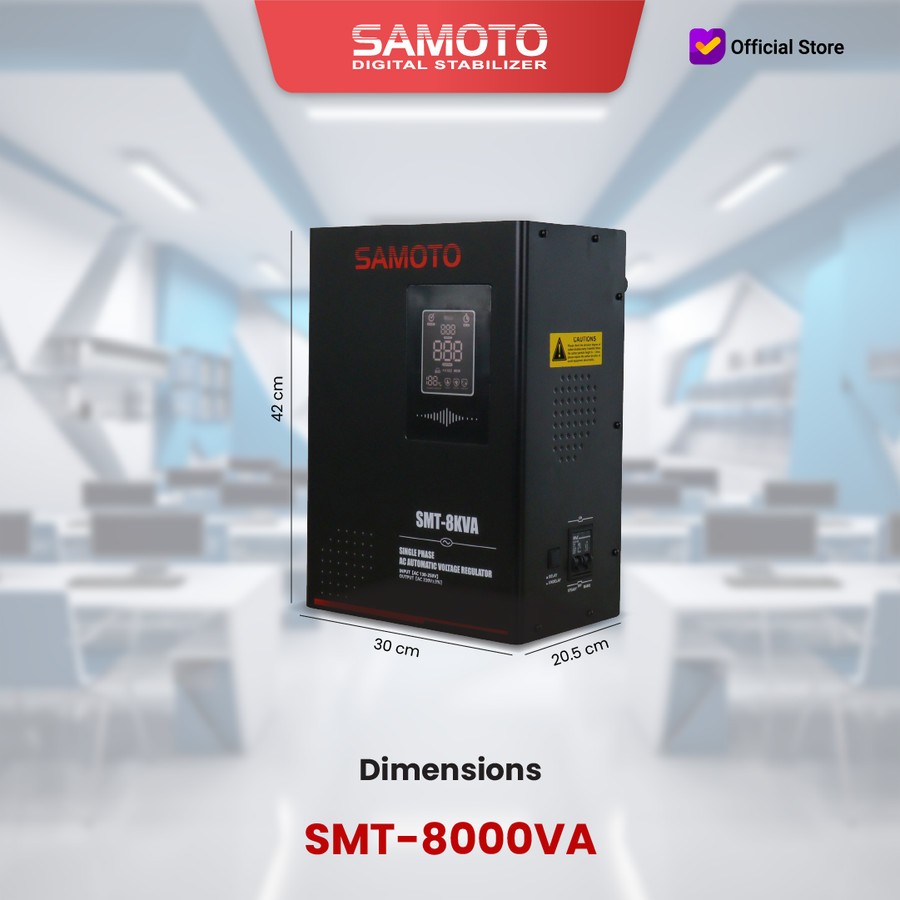 Jual INSTANT. Stabilizer SAMOTO SR8000VA Relay SMT8000VA Servo Motor ...