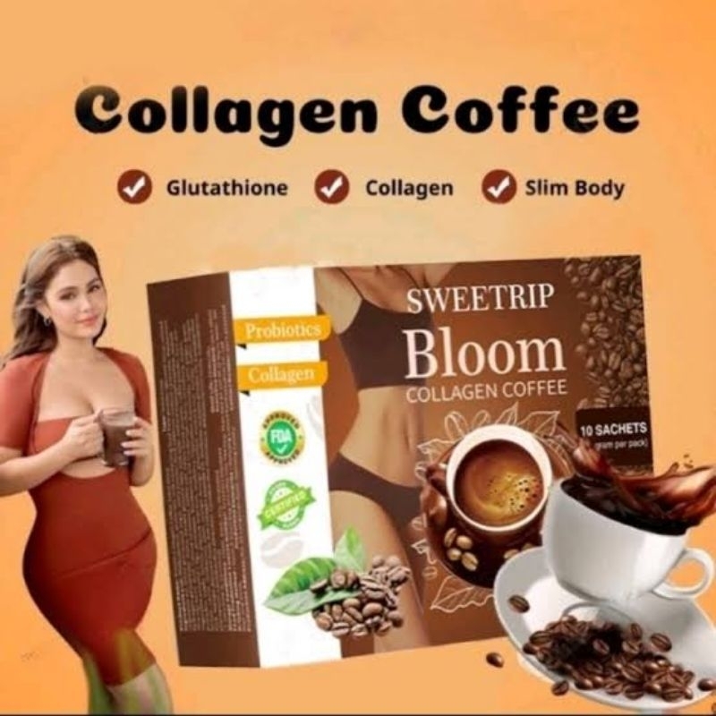 Jual BLOOM COLAGEN COFEE - Kopi Instant Collagen Glutathione Slimming ...