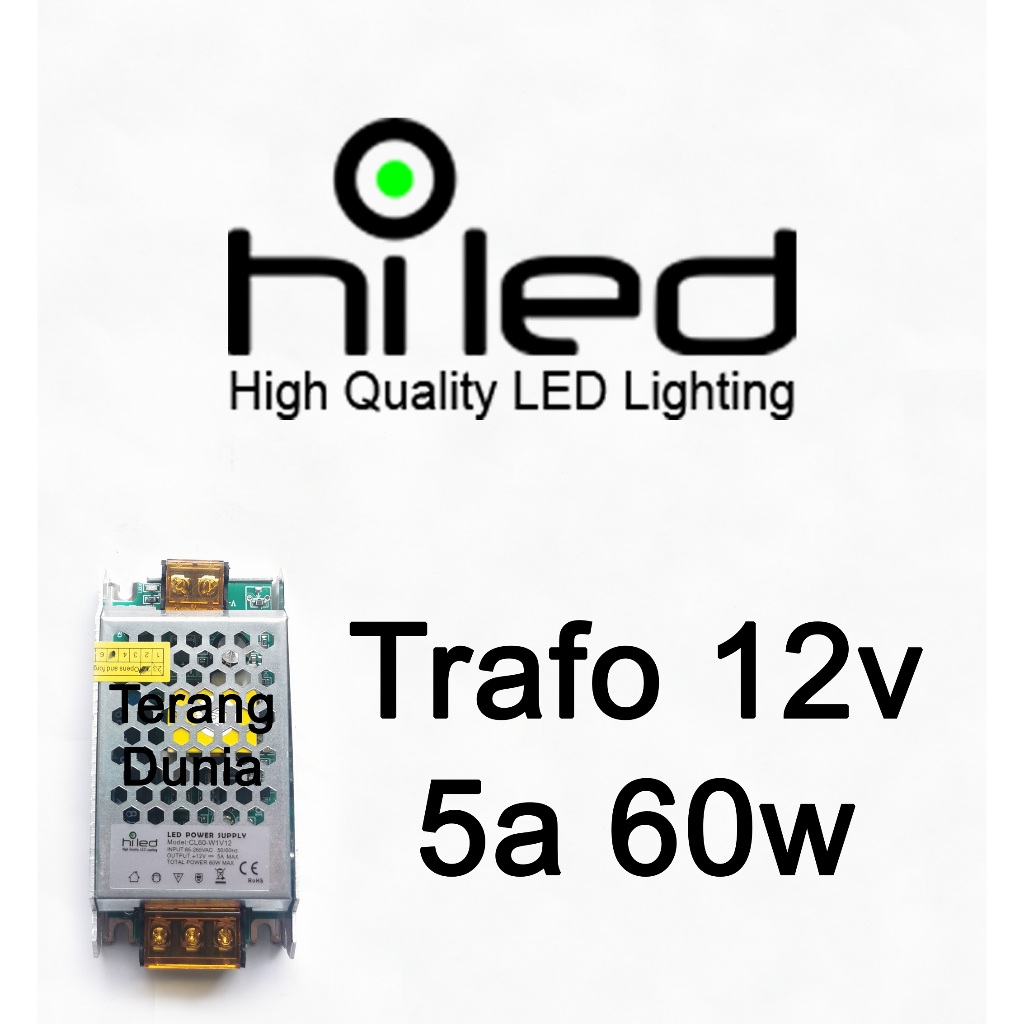Jual Trafo Hiled 60w 12v Hiled Trafo 5a 12v Trafo 5a 12v Hiled | Shopee ...
