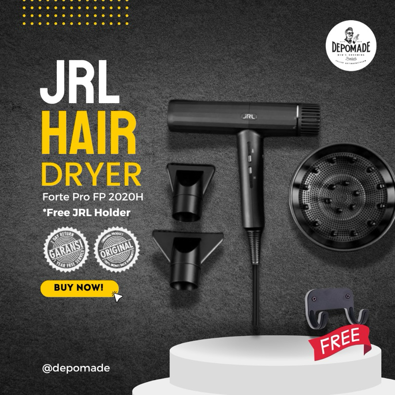 Jual JRL Hairdryer Forte Pro FP 2020H 1900 Watt Pengering Rambut ...