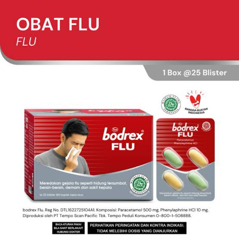 Jual BODREX FLU BOX 100 KAPLET | Shopee Indonesia