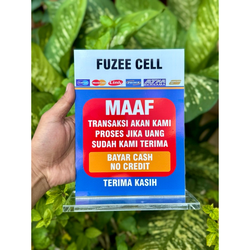 Jual AKRILIK MEJA UKURAN 20x15cm PAPAN MEJA AGEN BANK BRI BRILINK BRI ...