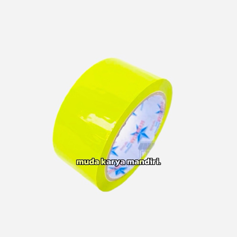 Jual Solasi Opp 2” Inch Warna Kuning Stabilo 45mm x 100yard Highlighter ...